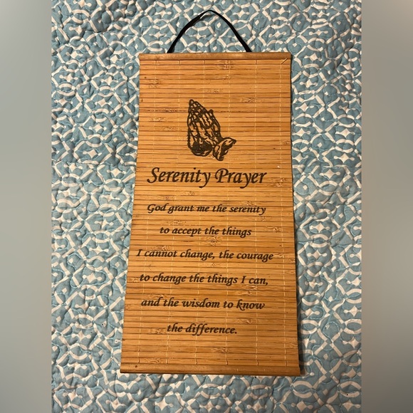 Accents | Vintage Serenity Prayer Bamboo Wall Hanging | Poshmark